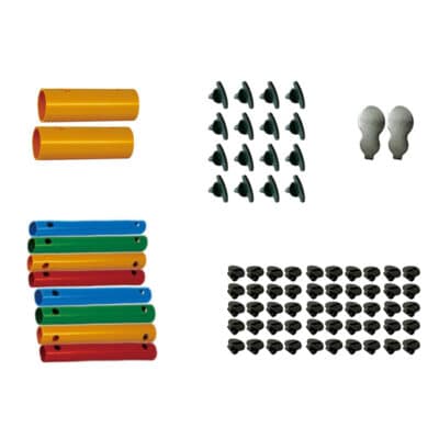 Bundle of Funphix Connectors, panels, tubes, and screws - Funphix