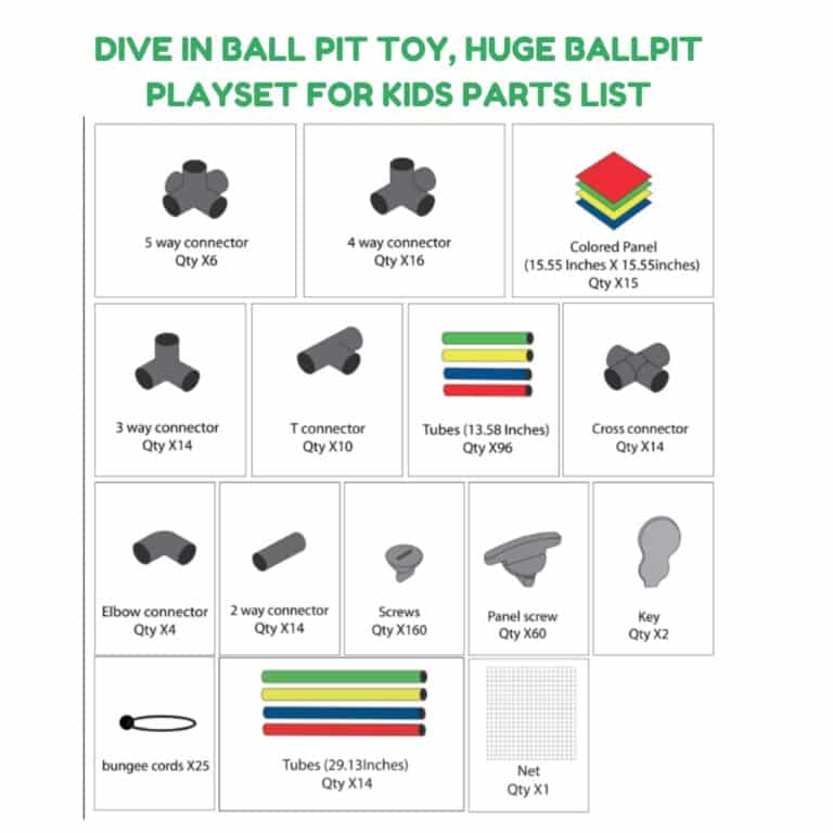 Dive In Ball Pit Toy, Huge Ballpit Playset for Kids | Outdoor & Indoor ...