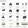 Bundle of Funphix Connectors, panels, tubes, and screws - Funphix