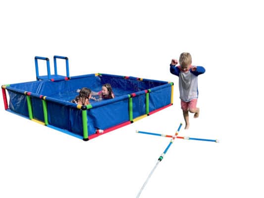 Funphix Build ‘n’ Splash Buildable Swimming Pool – Outdoor Building Toy ...