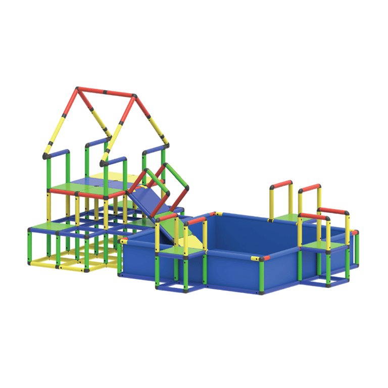 Jumbo Pool, Ball Pit & Climbing Modular Playset for Kids with Climbing ...