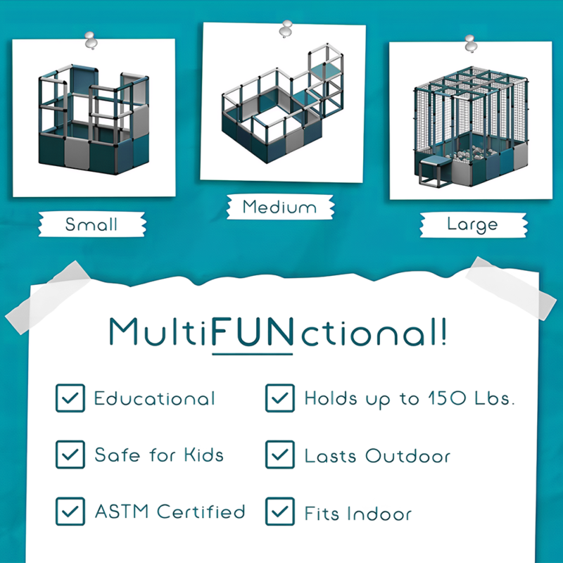 Funphix Large Ball Pits for Toddlers I Dive in Ball Pit Building Toy ...