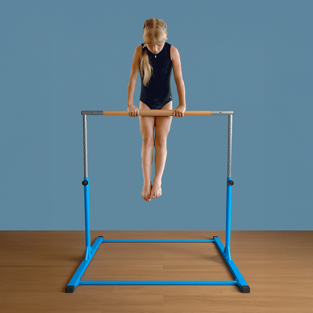 Funphix Premium Gymnastics Bar for Kid: Steel Construction with Beech ...