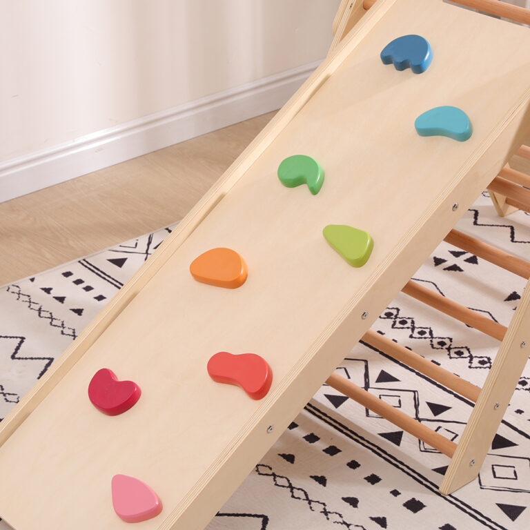 Indoor Triangle Climbing Toy Playground Playset with Triangular Ladder ...