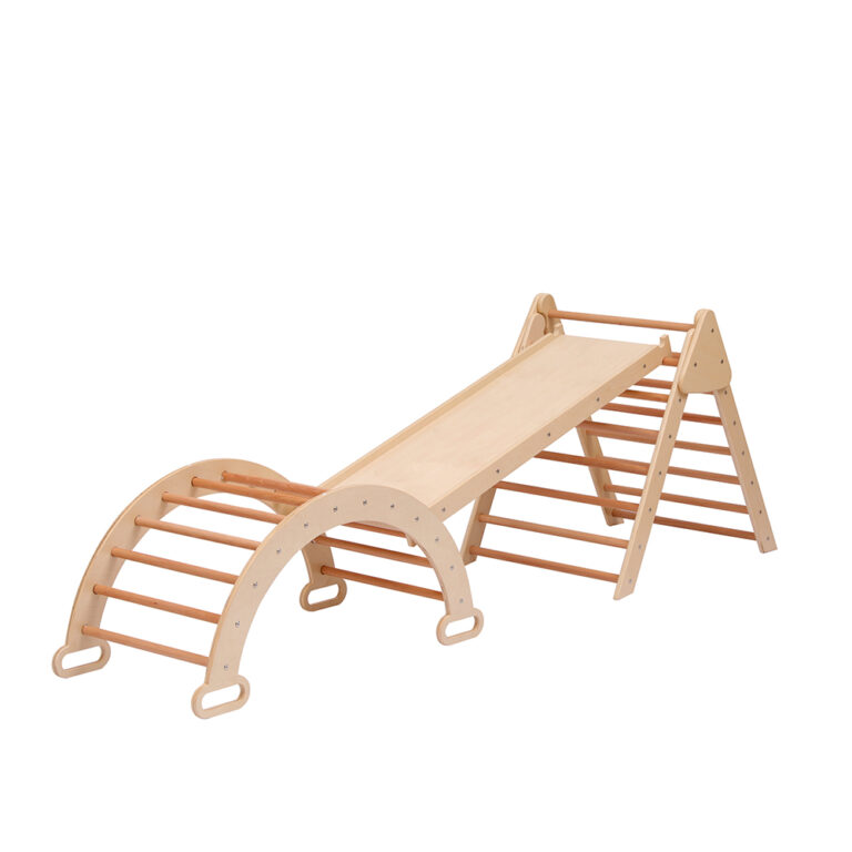 Indoor Triangle Climbing Toy Playground Playset with Triangular Ladder ...