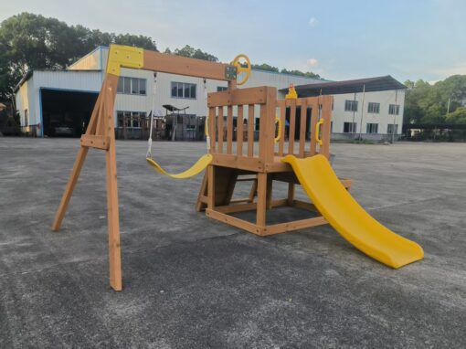 Funphix Kids Playhouse with Slide, Swing and Water Play Box - Funphix